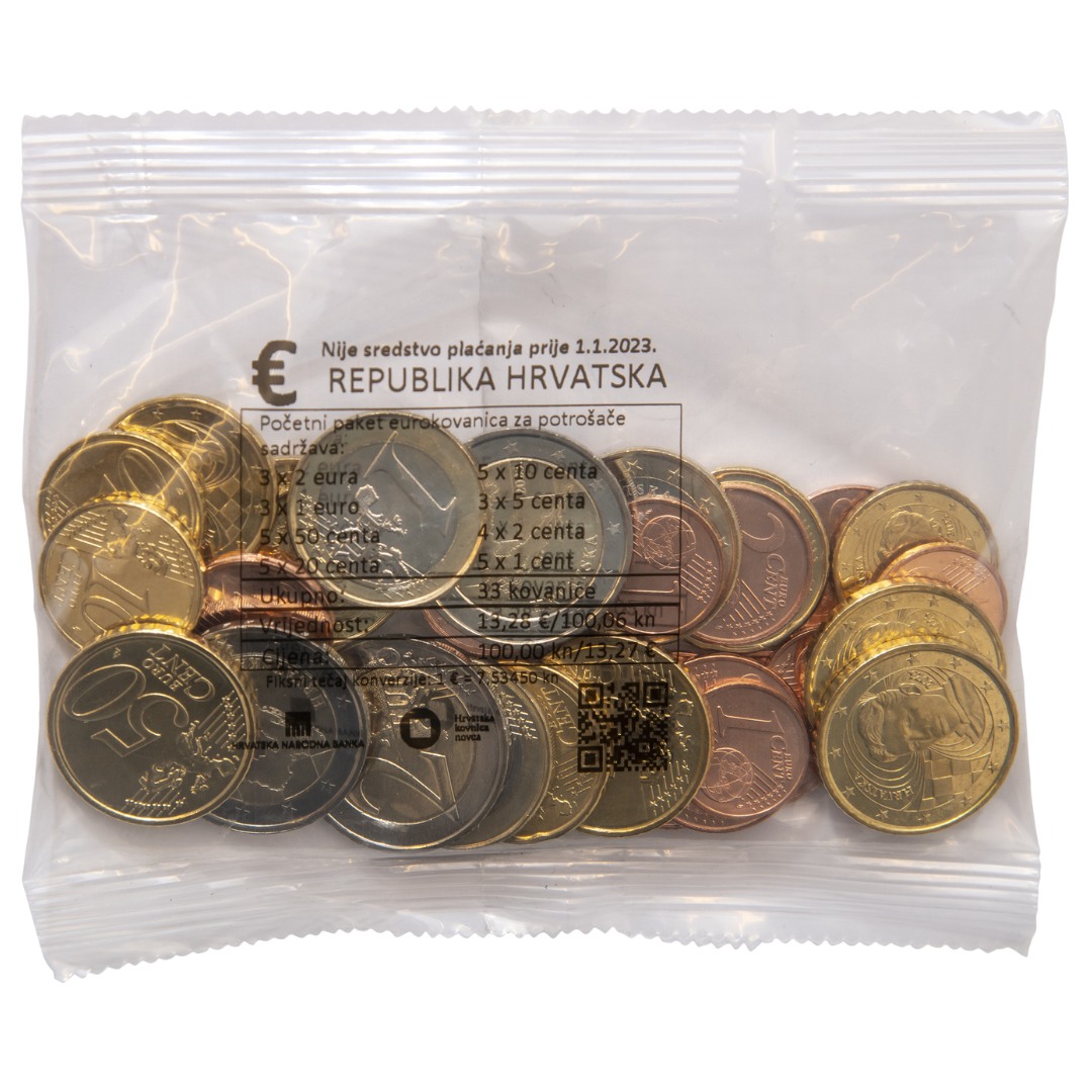 Od 1. prosinca za 100 kuna moći ćete nabaviti pakete eurokovanica - evo ...
