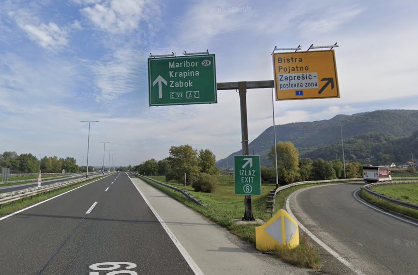 Zatvara se izlaz s autoceste A2 kod Bistre prema poslovnoj zoni ...