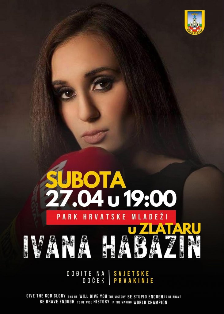 Zlatar u subotu dočekuje svoju šampionku! Ivana Habazin dolazi kući na ...