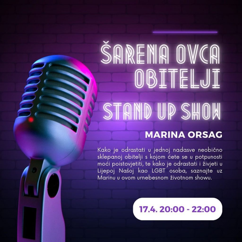 MEGA BAR: Poznata komičarka Marina Orsag je 'Šarena ovca obitelji ...