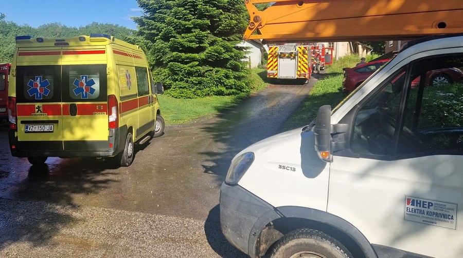 UDAR GROMA: U jutarnjem nevremenu stradala kuća u Podravini - sve hitne ...